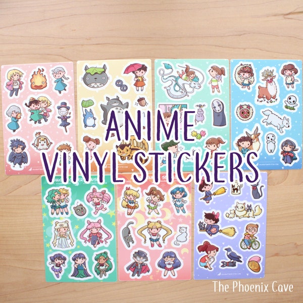 Stickers Sheet Anime - Etsy
