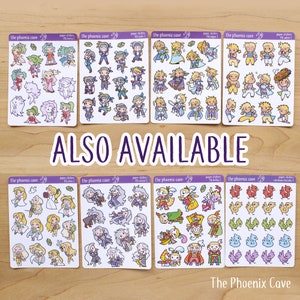 FF6 Kefka PAPER Stickers - 3.5" X 4.75" Sticker Sheet - Planner ...