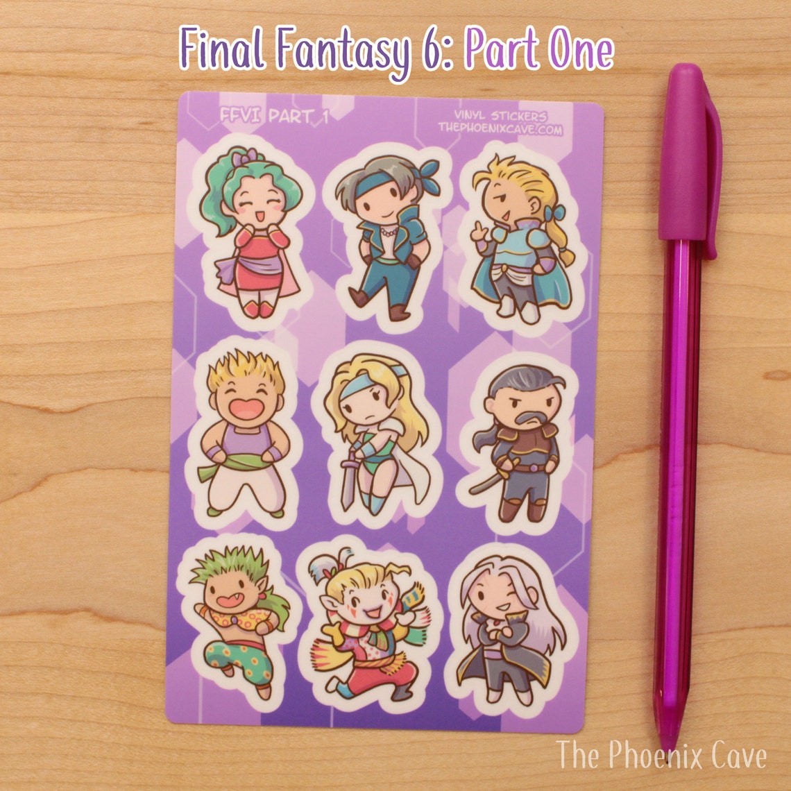 FF5 VINYL Stickers - 4x6" Sticker Sheet - Waterproof Vinyl Decals - Etsy