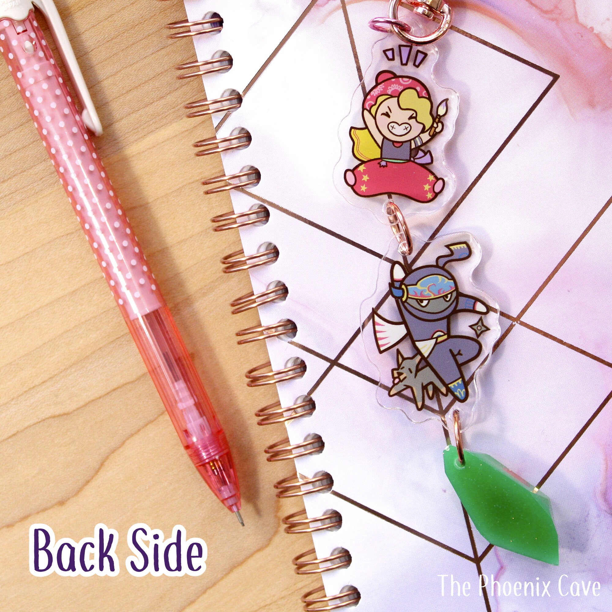 FF6 Relm Shadow Linked Charms Final Fantasy 6 Acrylic - Etsy UK