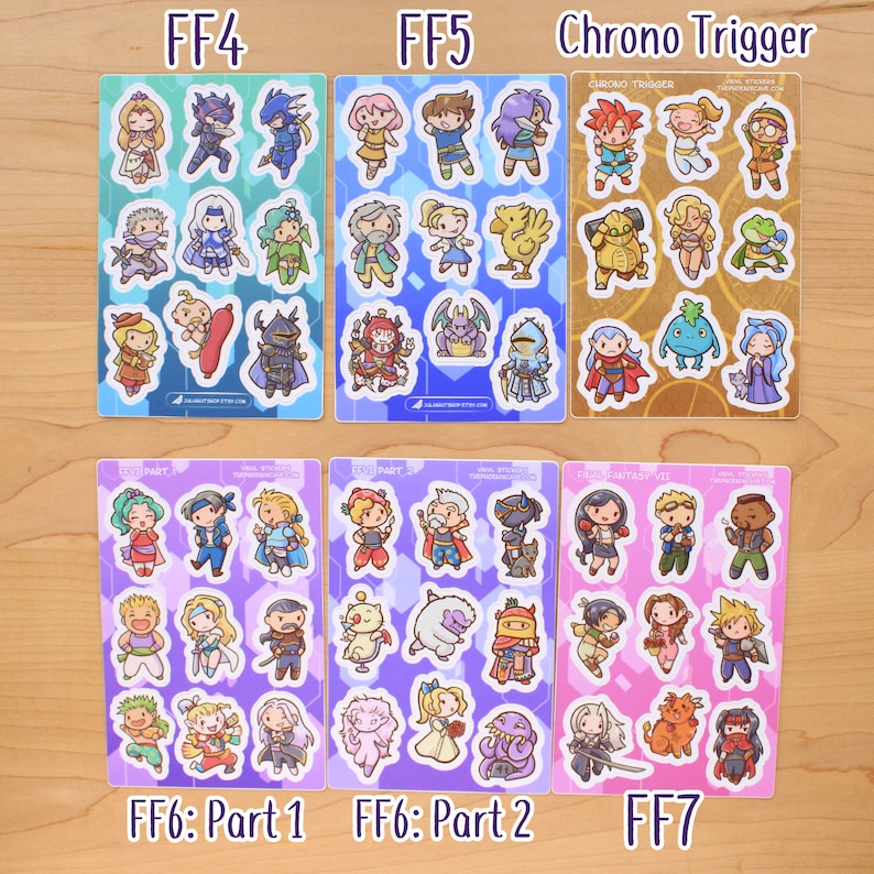 RPG VINYL Stickers 4x6 Sticker Sheet Waterproof - Etsy