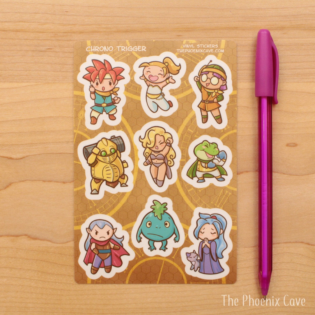 Chrono Trigger VINYL Stickers - 4x6" Sticker Sheet - Waterproof Vinyl ...