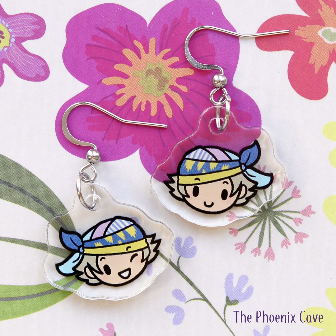 MINI Locke Chibi Face Earrings - 1" Acrylic Charm Mini Earrings - Locke ...