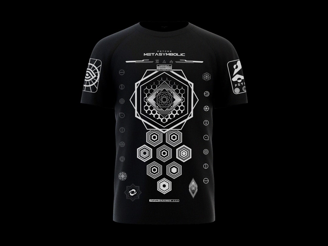 Cyberpunk, Metaphysical T-shirt, Techwear Apparel Print, Futuristic ...
