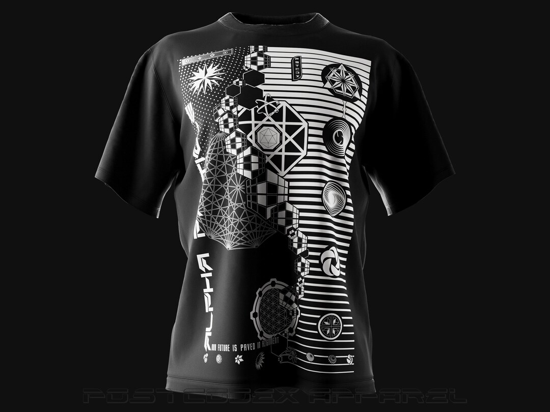 Cyberpunk, Metaphysical T-shirt, Techwear Apparel Print, Futuristic ...