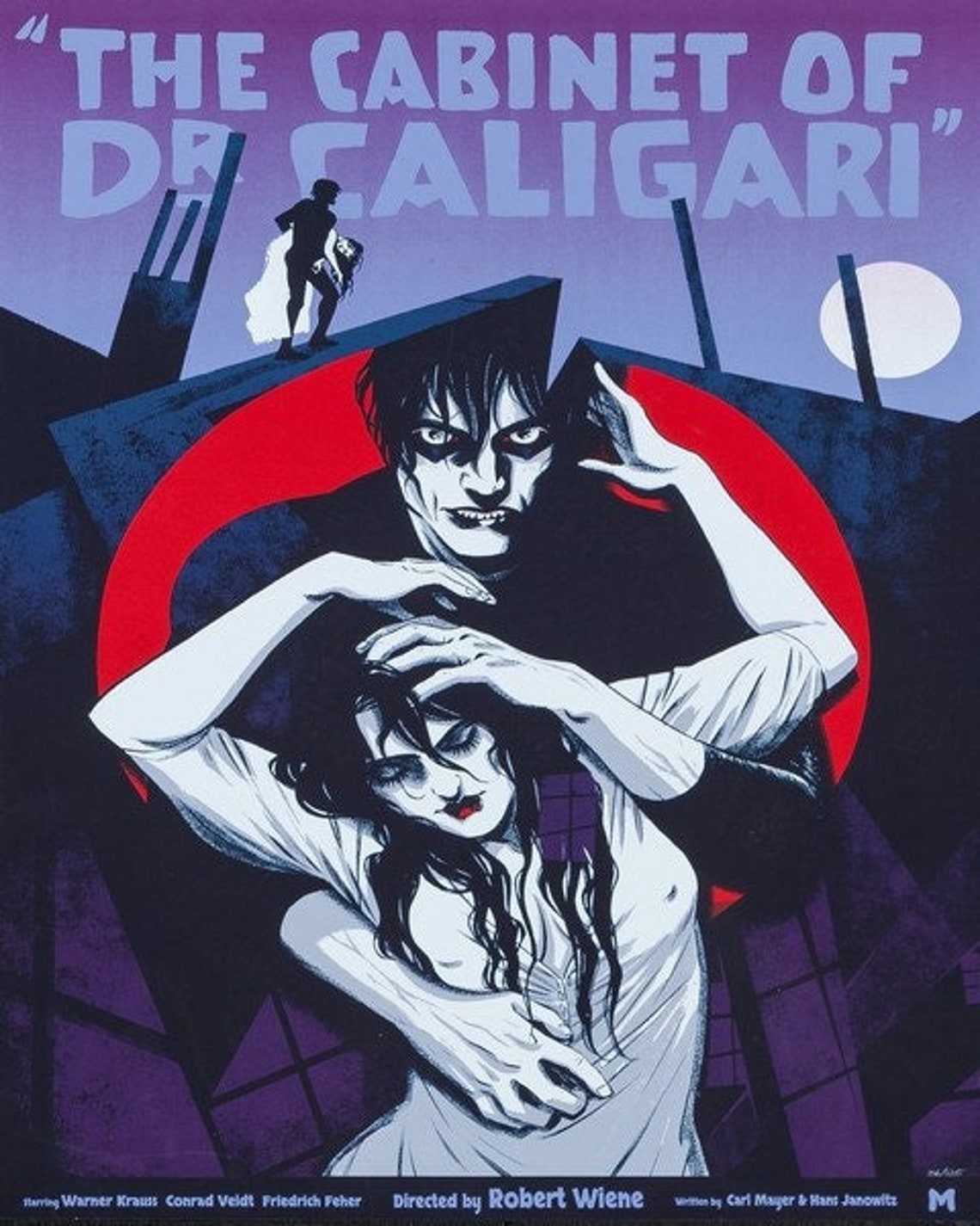 The Cabinet of Dr. Caligari Poster Cm. 30 X 40 - Etsy
