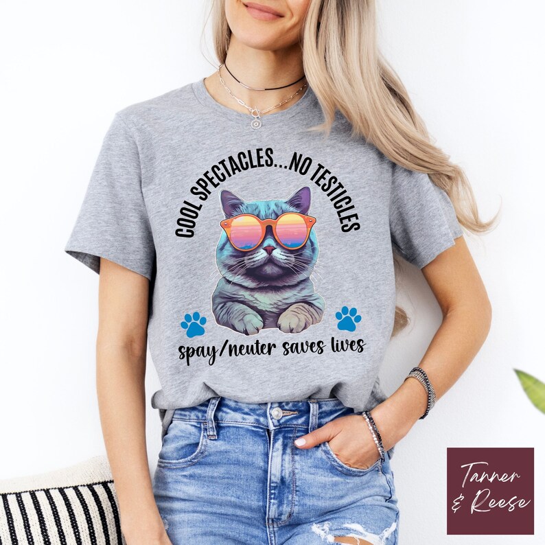 Spay Neuter Shirts Spay and Neuter Shirt Cat Rescue Shirts Save Feral ...