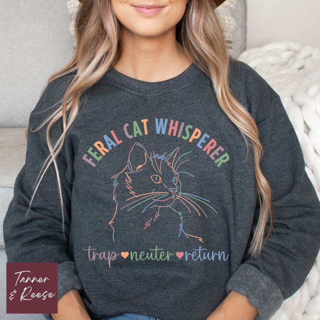 Feral Cat Rescue Shirts Feral Cat Rescuer Shirt Feral Cat Whisperer ...