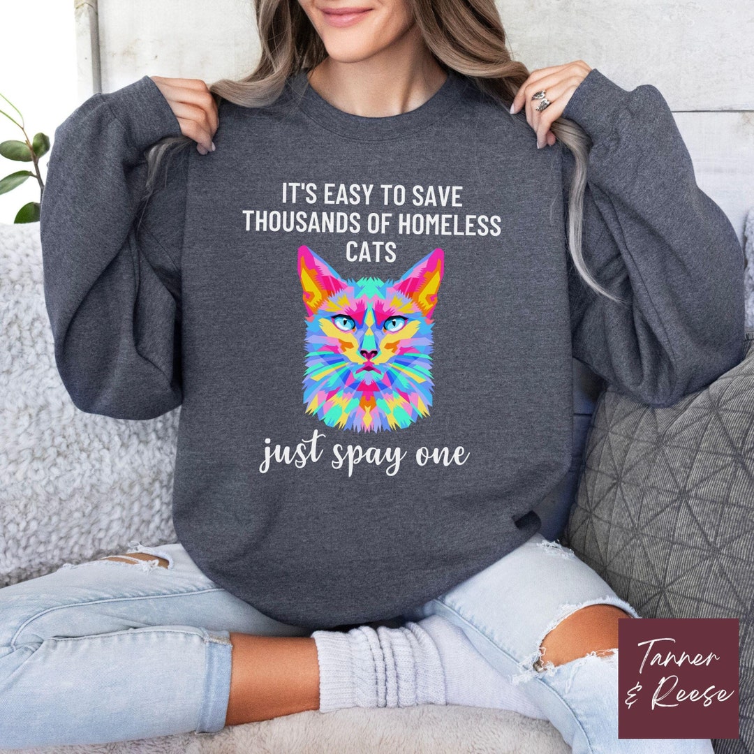 Spay Neuter Shirts Spay and Neuter Shirt Cat Rescue Shirts Save Feral ...