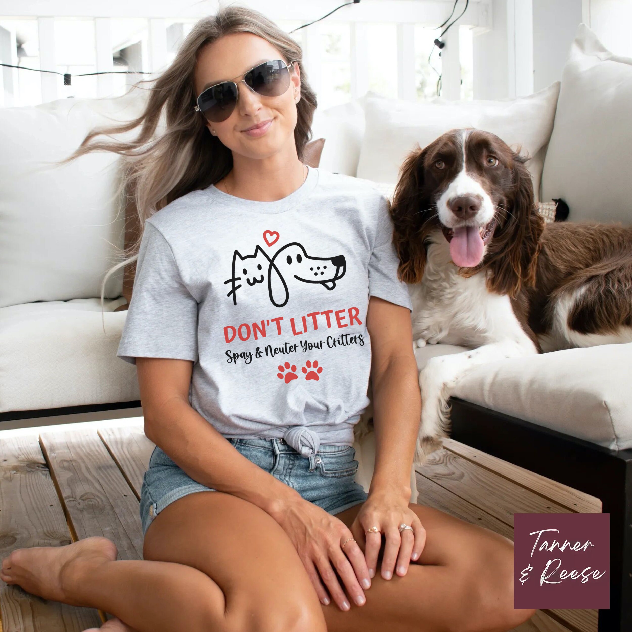 Spay Neuter Shirt Spay and Neuter Shirts Animal Rescue Shirt Dog Foster ...