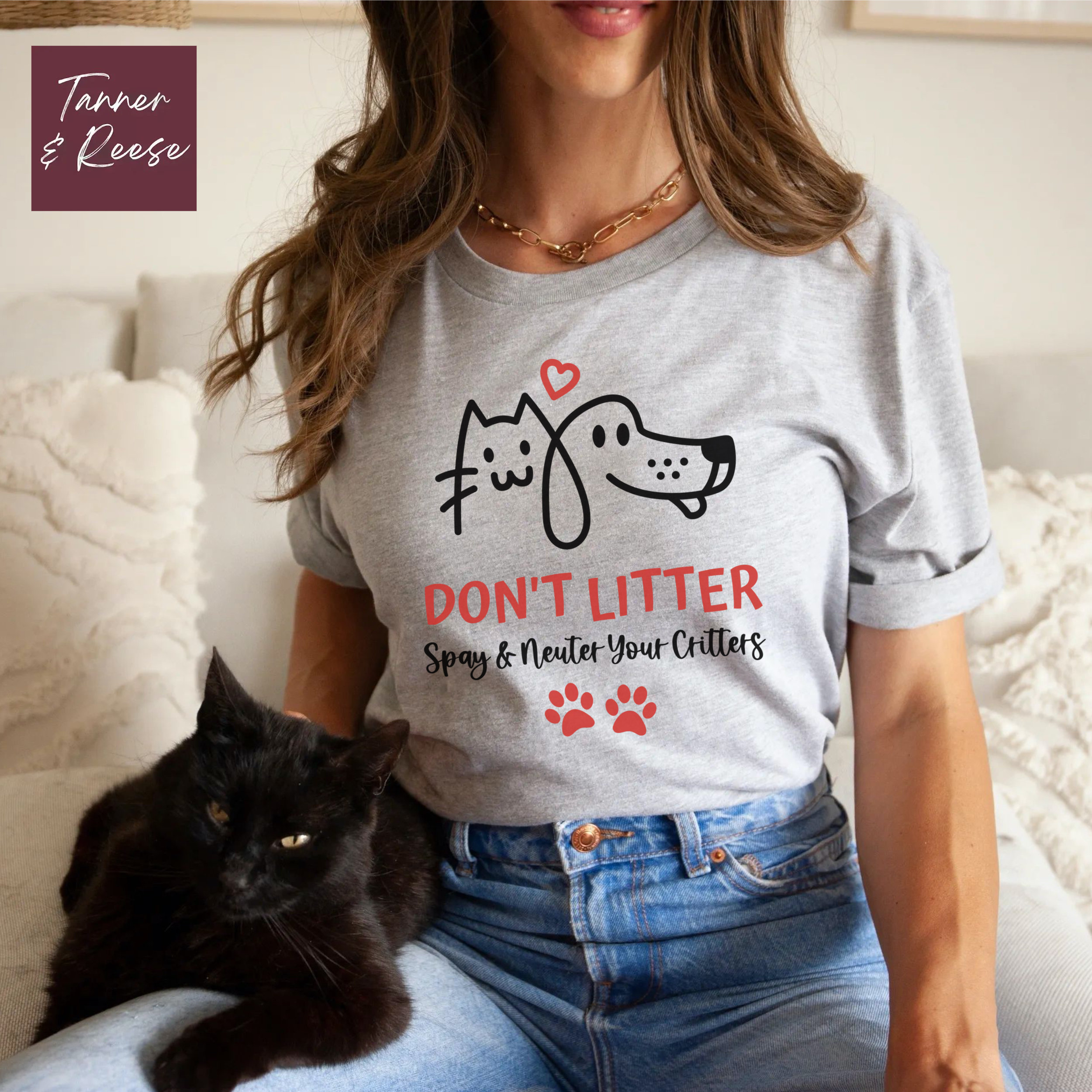 Spay Neuter Shirt Spay and Neuter Shirts Animal Rescue Shirt Dog Foster ...