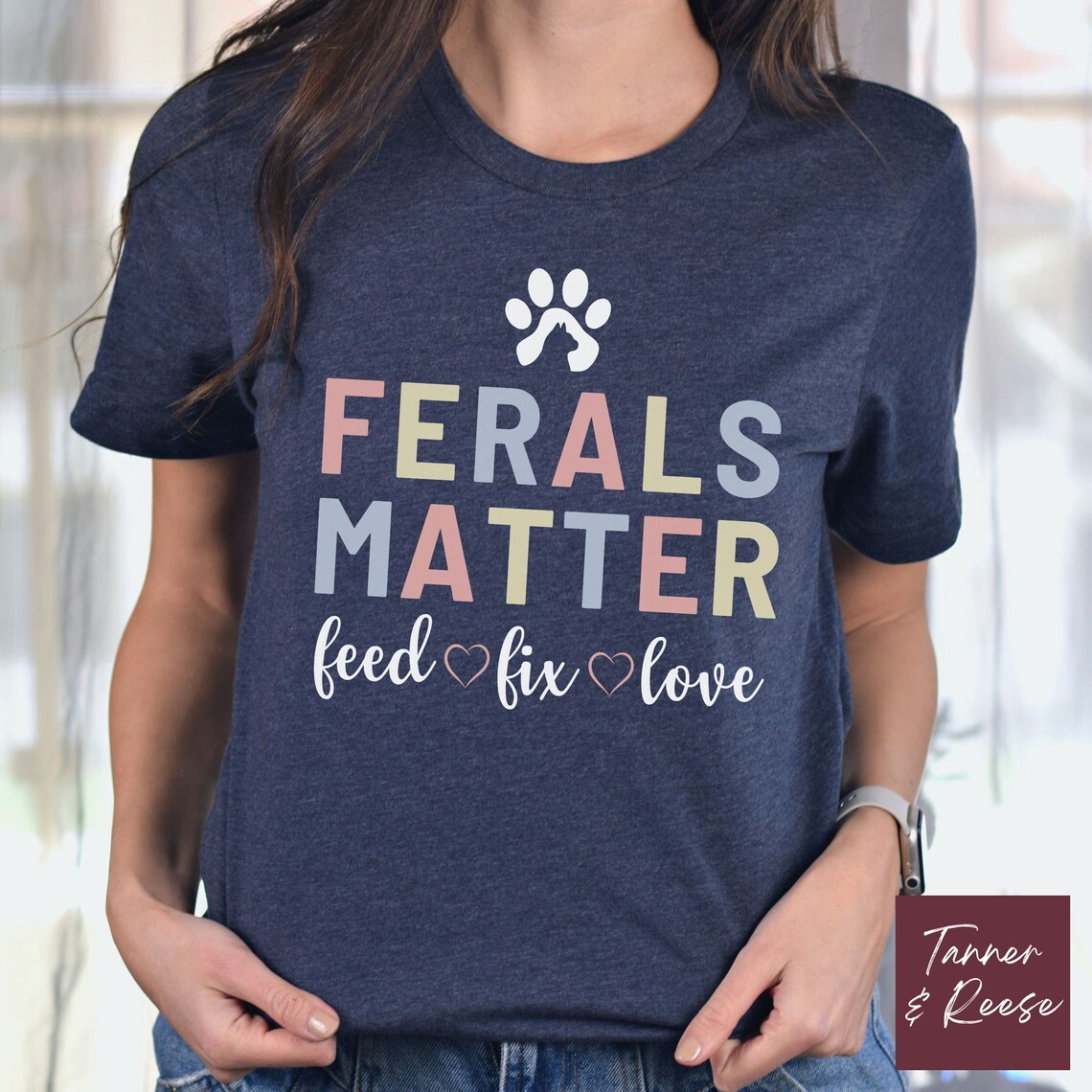 Feral Cat Rescue Shirt Save Feral Cats TNR Trap Neuter Return Trap ...