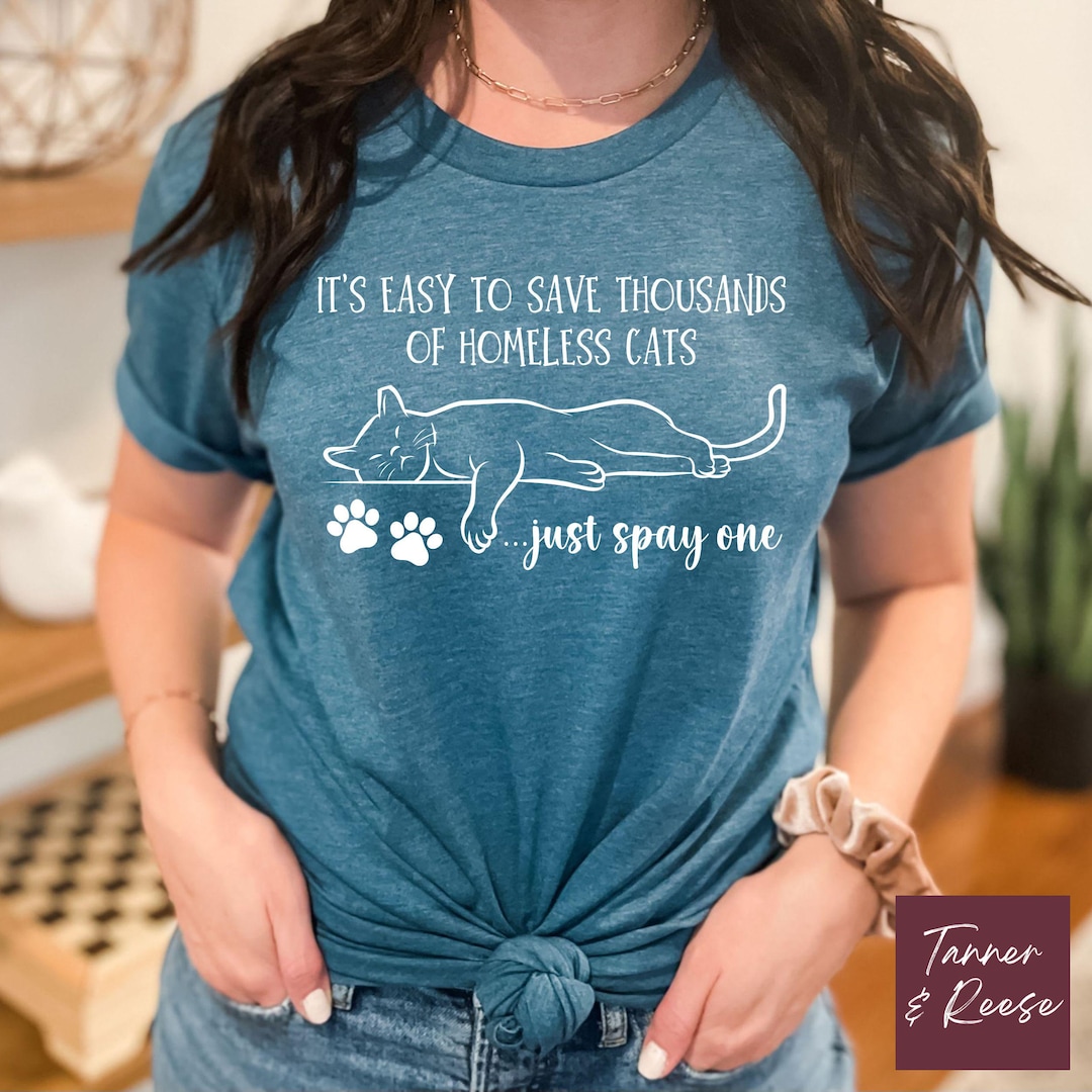 Spay Neuter Shirt Spay and Neuter Feral Cat Rescue Feral Cat Whisperer ...