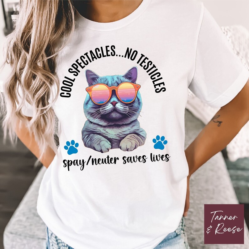Spay Neuter Shirts Spay and Neuter Shirt Cat Rescue Shirts Save Feral ...