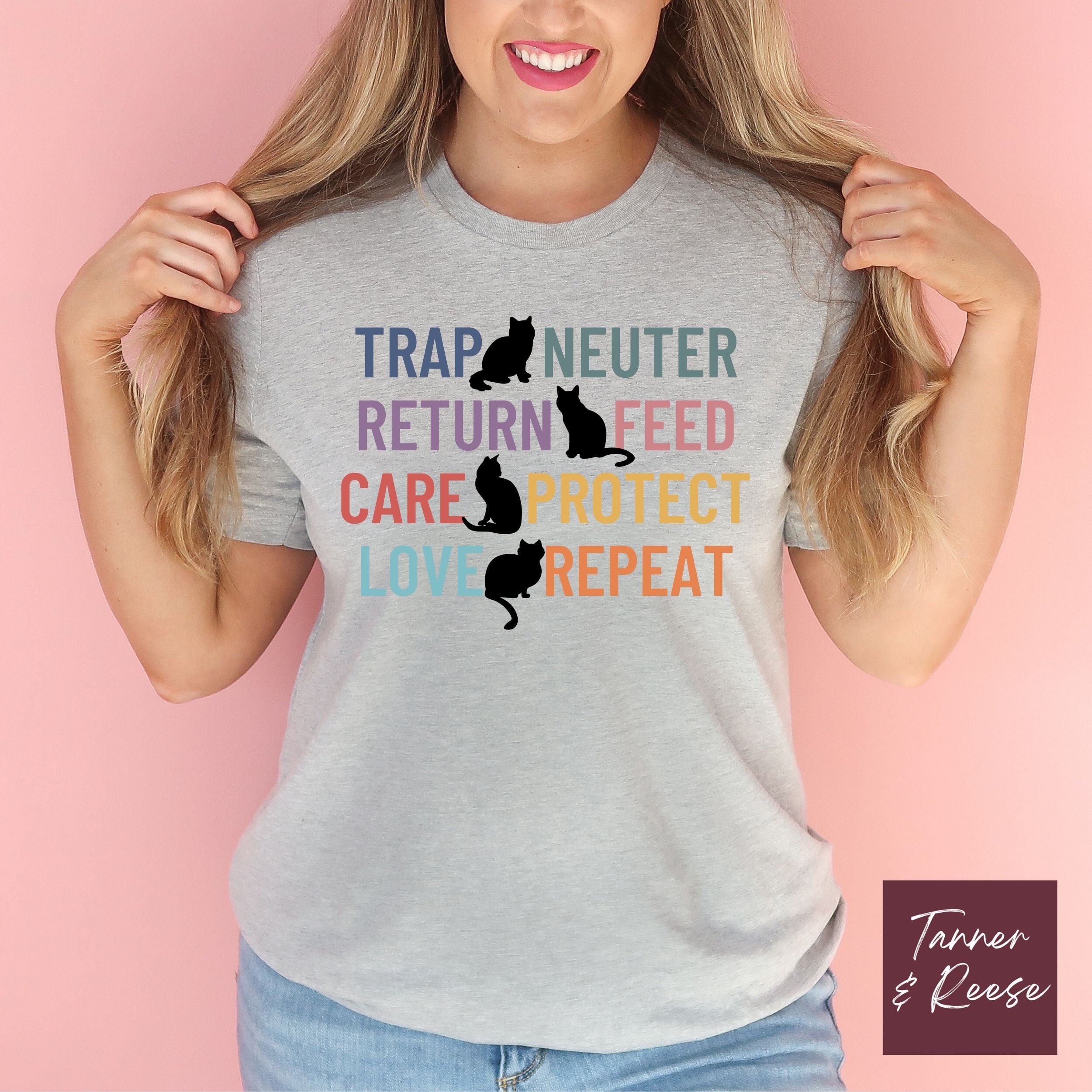 Feral Cat Rescue Shirts Feral Cat Rescuer Shirt Feral Cat Whisperer ...