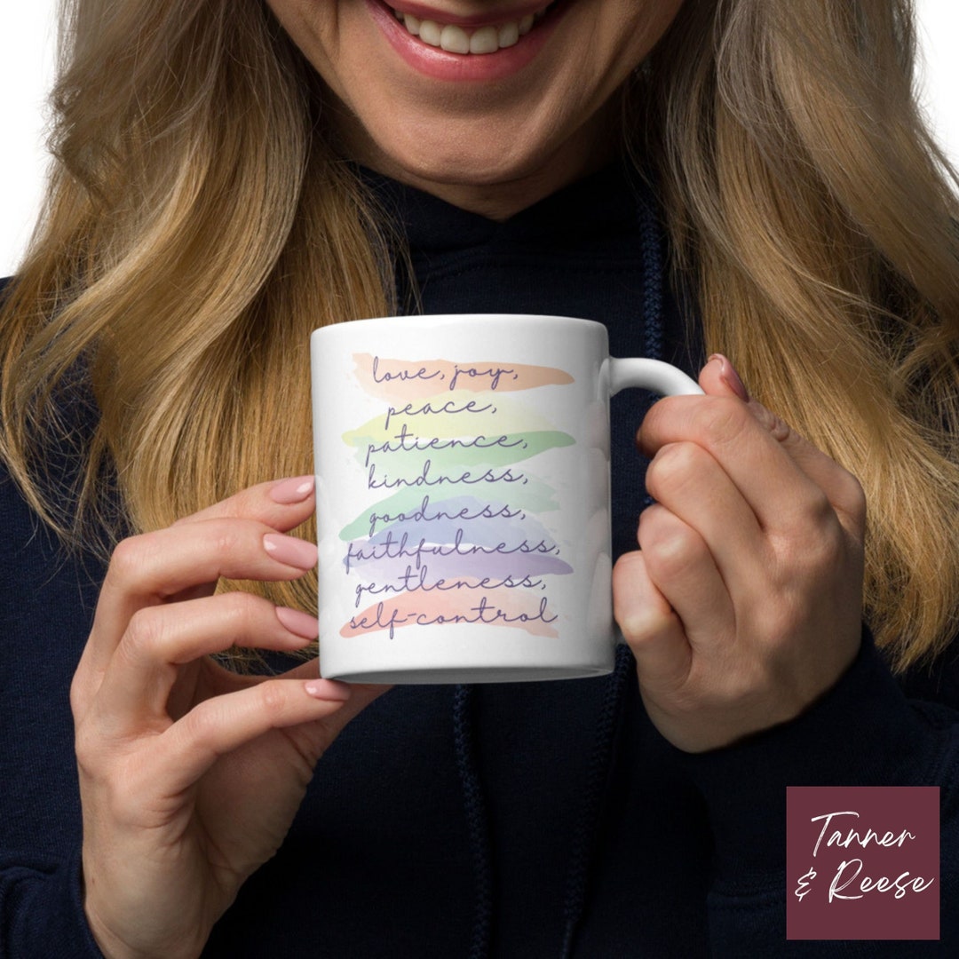 Fruit of the Spirit Mug Christian Mugs Bible Verse Mugs Ladies ...