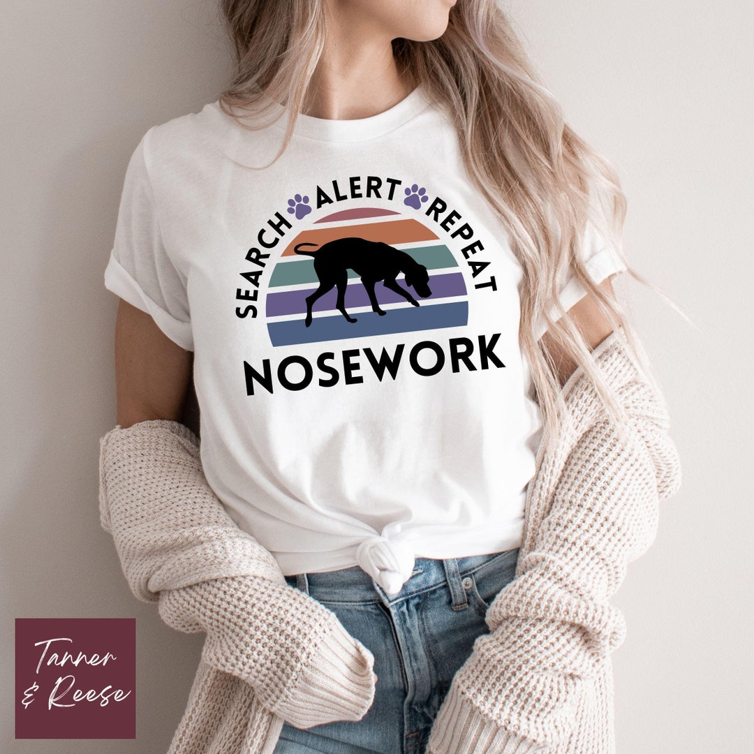 Dog Nosework Shirt Canine Nosework Tshirt Nose Work Shirts Nosework ...