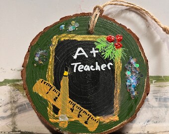 Teacher and Class Personalized Handpainted Christmas Ornament - Etsy