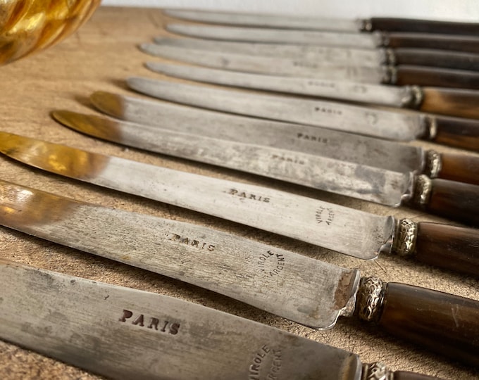Authentic Silver Knife Stamped Paris / Virole Argent , French ...
