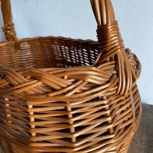 French Vintage Wicker Basket , Market Shopping Basket , Farmhouse ...