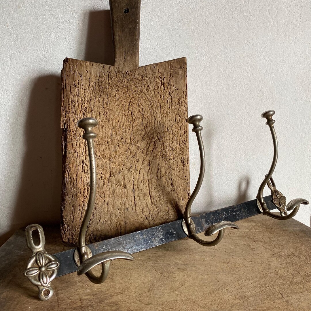 French Vintage Metal Coat Rack , Wardrobe, Vintage Towel Hanger - Etsy