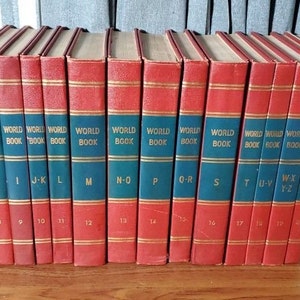 1963 World Book Encyclopedia Complete Set- Local Pick up Recommended - Etsy