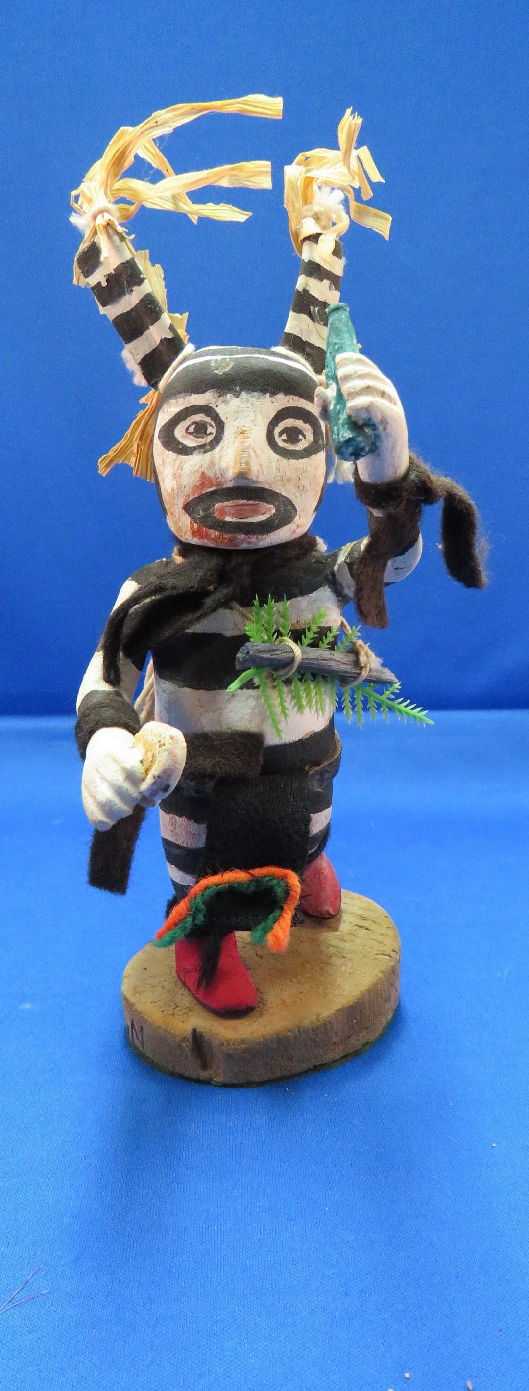 Vintage Kachina koshari Aka Koyala Tewa or Hano Clown Kachina Carved by ...