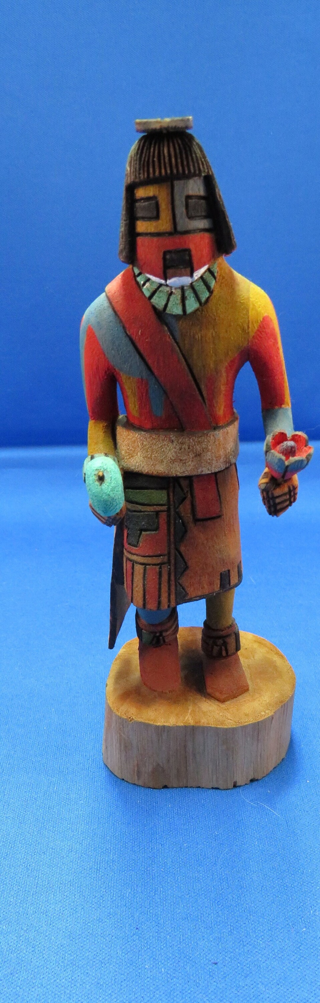 Vintage Kachina- "tuma-uyi" White Chin Kachina Carved by R. David ...