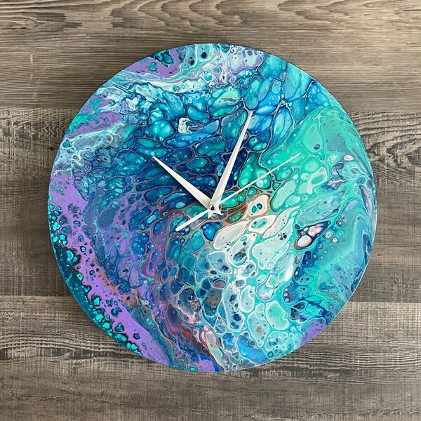 Painted Clock - Etsy