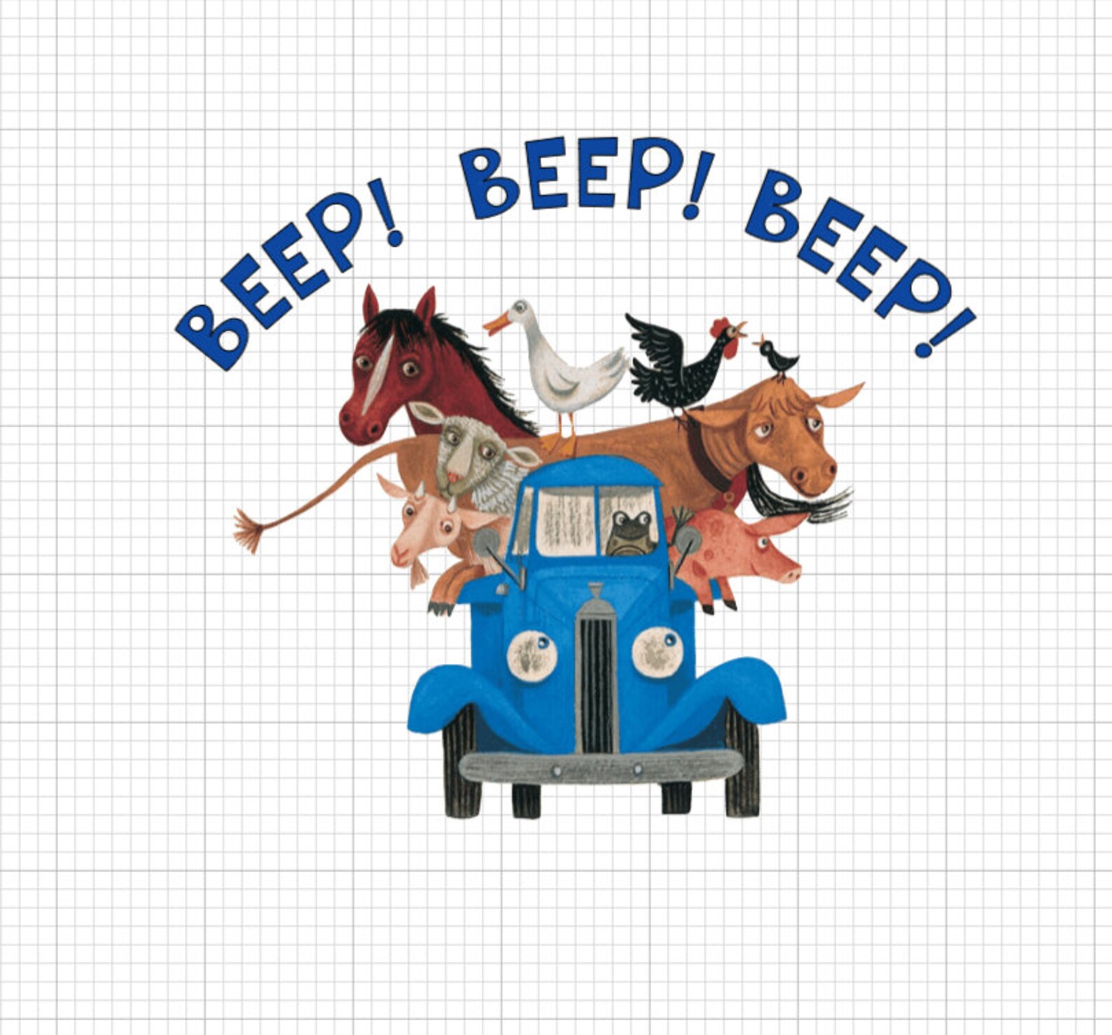 Little Blue Truck Beep Beep Beep Etsy