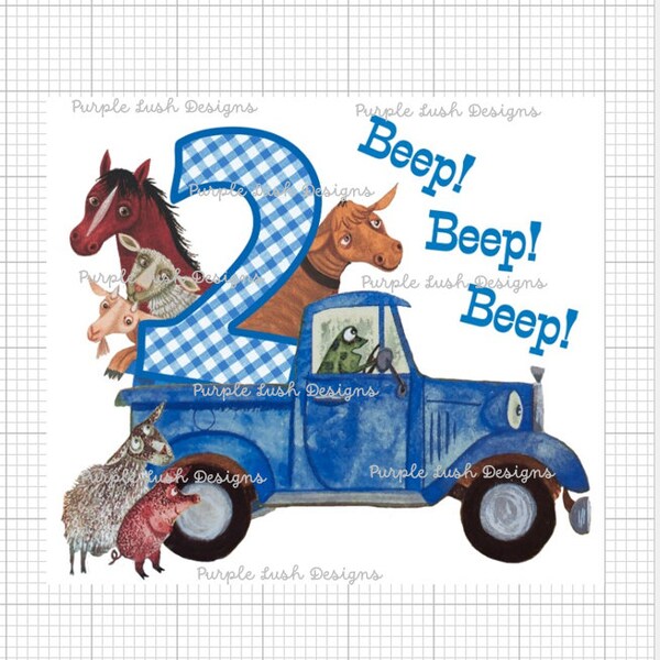 Little Blue Truck - Etsy