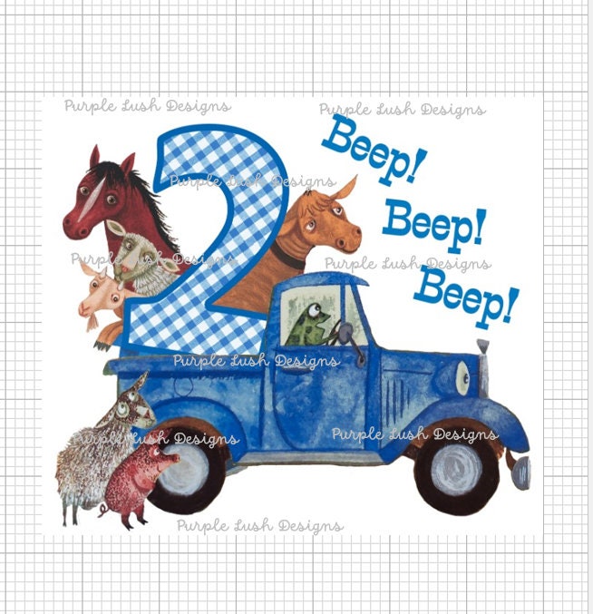 Little Blue Truck Two File - Etsy