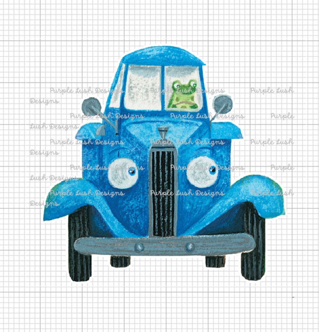 Little Blue Truck PNG File - Etsy