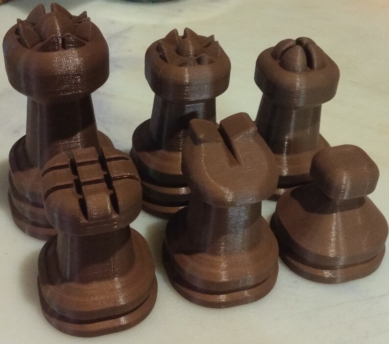 3d Stl Chess Set Model,3d Printer and 3d Printing Files,chess Set ...