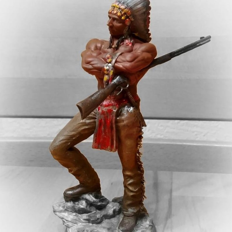 Native American 3D Print STL File: Figurine Model (digital Download) - Etsy