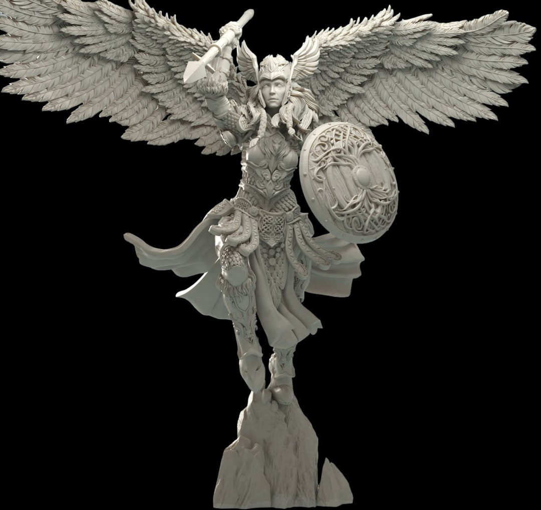 Winged Valkyrie STL Model for 3D Printing - Etsy