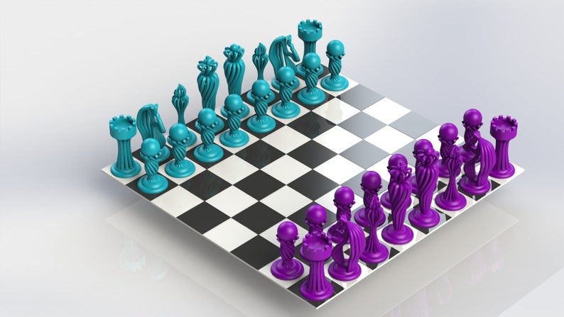 3D Stl Chess Model,3d Stl Chess Drawing File,stl for Priting,3d Printer ...