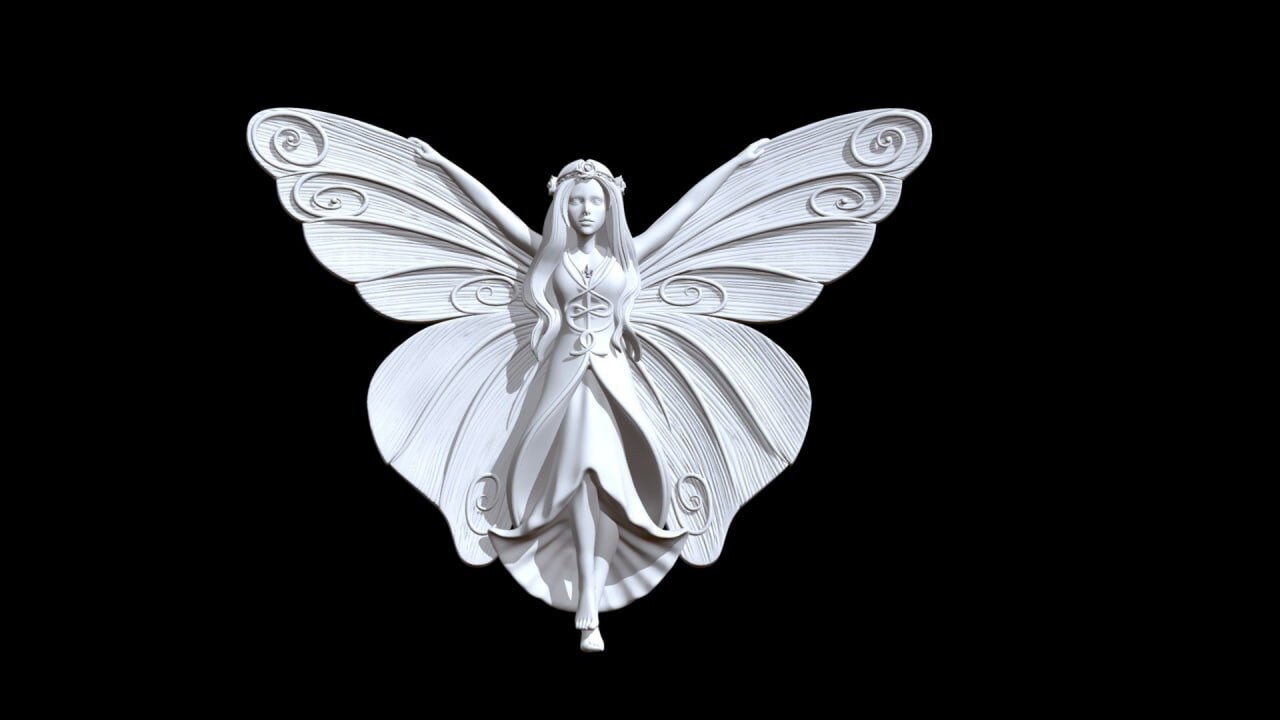 3D Fairy STL Model for 3D Printing - Etsy