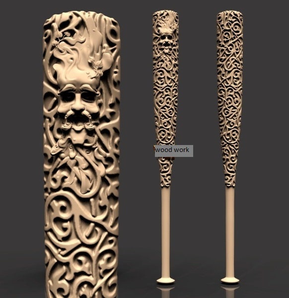 3D Charming Baseball Bat Model,3d Stl Bat Home Decor,3d Printer and ...