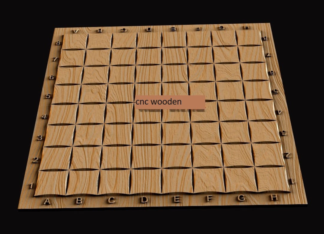 3D STL Chess Board Model: Digital File for 3D Printing - Etsy