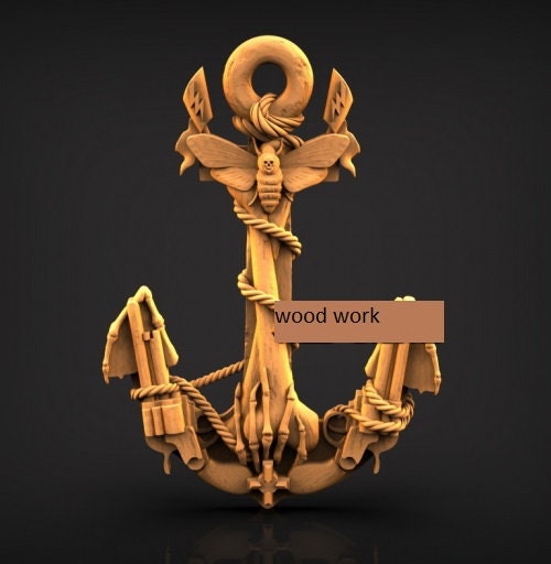 3D Stl Anchor Model,3d Stl Drawing File,stl for Priting,3d Printer and ...