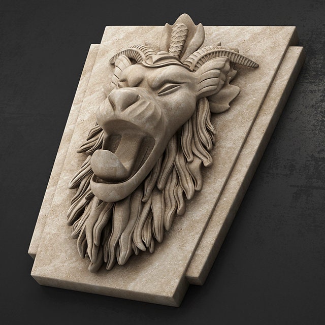3D Stl Molel,3d Lion Relief,wood Working,cnc Machine,wood Relief,3d ...