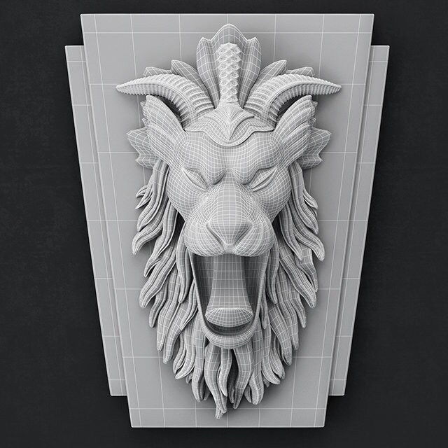 3D Stl Molel,3d Lion Relief,wood Working,cnc Machine,wood Relief,3d ...