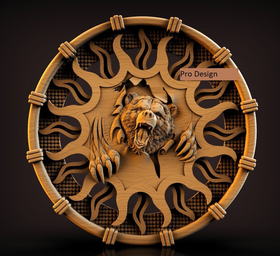 3D Stl Model,3d Stl Bear Relief File,stl for Priting,3d Printer ...