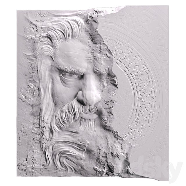 3D Man Face Relief STL Model: CNC Router File - Etsy Canada