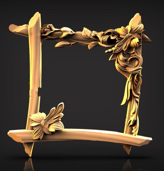 3d Stl Model,3d Wood Frame Relief Files,stl for Printing,carve,cnc ...