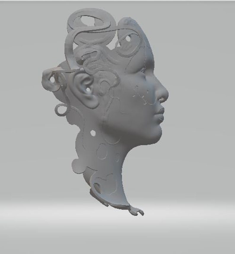 3D Woman Mask STL File: Printable Face Model (digital Download) - Etsy