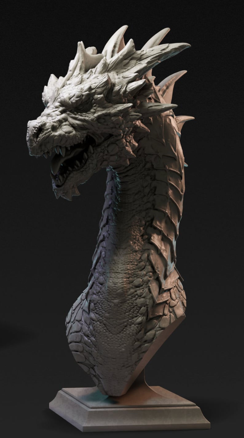 3D Stl Model,3d Stl Dragon Head Drawing File,stl for Priting,3d Printer ...