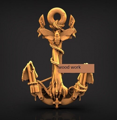 3D Stl Anchor Model,3d Stl Drawing File,stl for Priting,3d Printer and ...