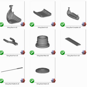 3D Model,3d Stl Viking Boat Drawing File,stl for Priting,3d Printer and ...